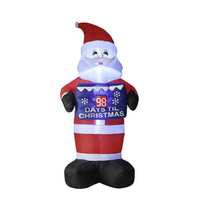 China 8FT Inflatable Santa with Countdown sign Manufacturer and ...